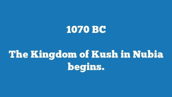 What Happened in 1070 BC?