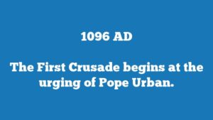 What Happened in 1096 AD?