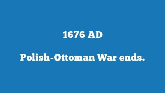 What Happened in 1676 AD?
