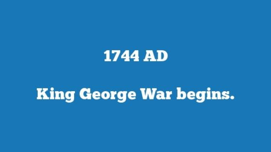 What Happened in 1744 AD?