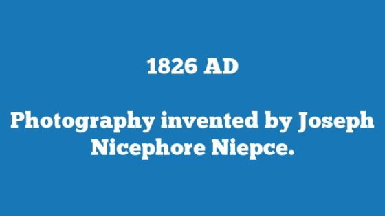 What Happened in 1826 AD?