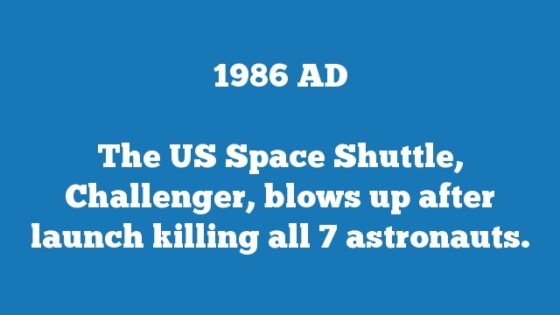 What Happened in 1986 AD?