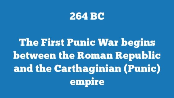 What Happened in 264 BC?