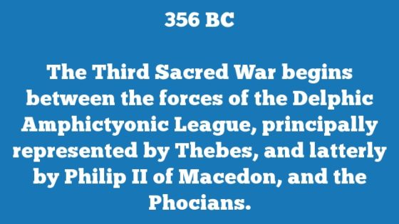 What Happened in 356 BC?