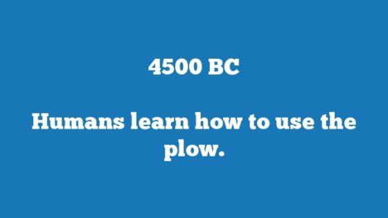 What Happened in 4500 BC?