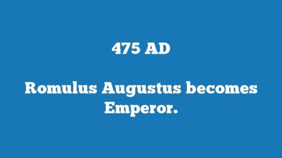 What Happened in 475 AD?