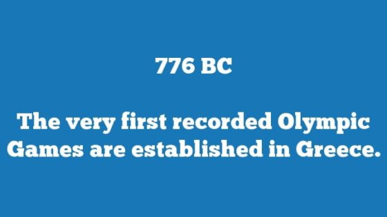 What Happened in 776 BC?